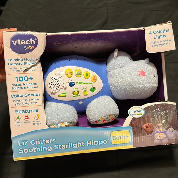 Toys | Vetch Baby Soothing Starlight Hippo | Poshmark